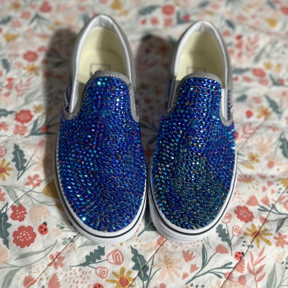Vans | Shoes | Custom Rhinestone Vans | Poshmark